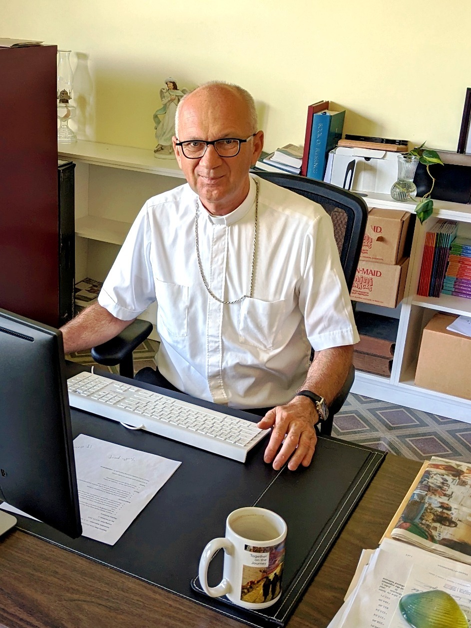 Bishop Joseph: Hard At Work | Diocese of Charlottetown