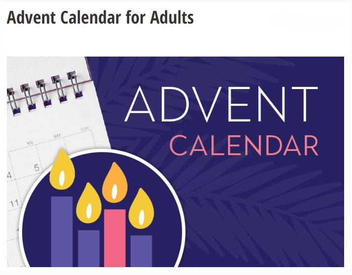 An Advent Calendar with a Difference | Diocese of Charlottetown