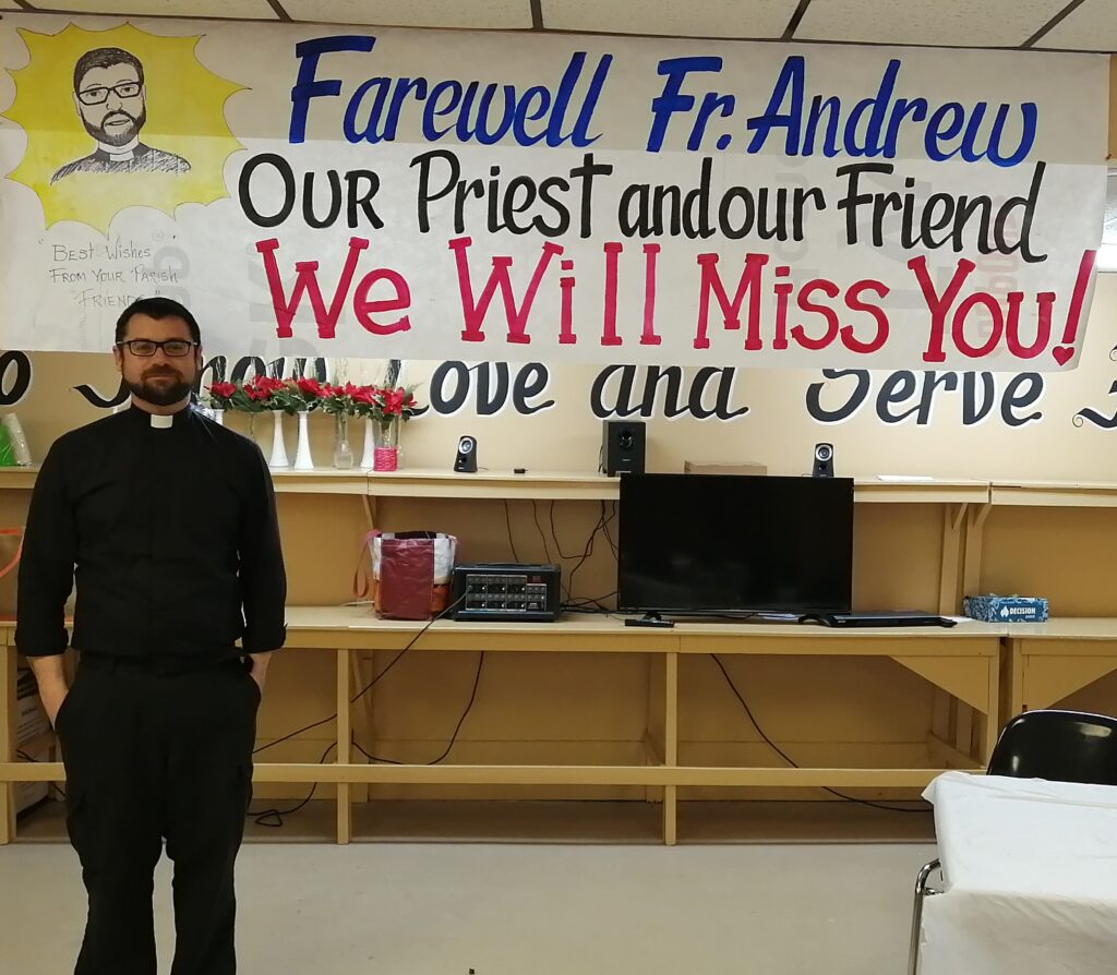 Fr. Andrew Gets A Cake | Diocese of Charlottetown