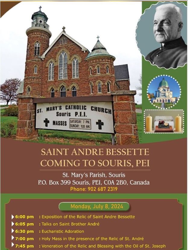 St. Andre Bessette Relics 2024 on PEI | Diocese of Charlottetown
