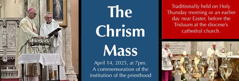 Chrism Mass 2025 – Banner | Diocese of Charlottetown